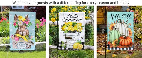 Double Sided Seasonal Garden Flags Yard Flags Made Of