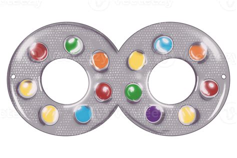 Silver Eyeglass Candy Illustration 67489036 Png