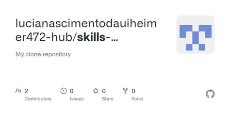 Github Lucianascimentodauiheimer472 Hubskills Introduction To Github