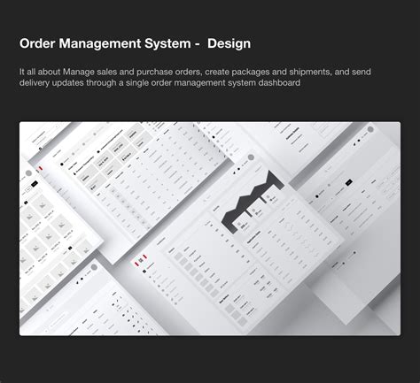 Order Management System Ui Design On Behance