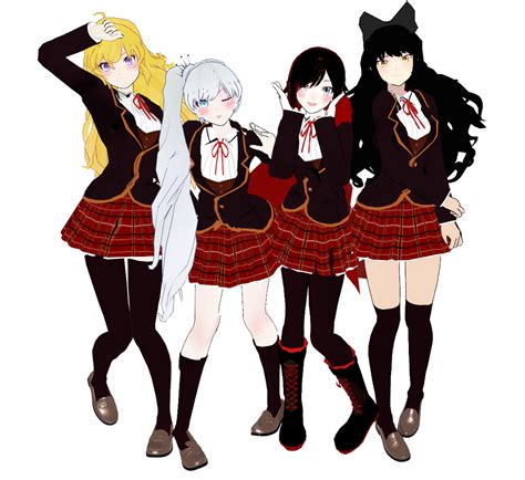 Mmd Rwby Beacon Academy Uniform Ver By Whimsicottsh On Deviantart