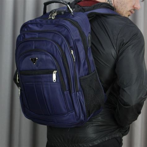 Mochila Executiva Notebook Impermeável Reforçada Senha Antifurto Faculdade Trabalho Com Porta