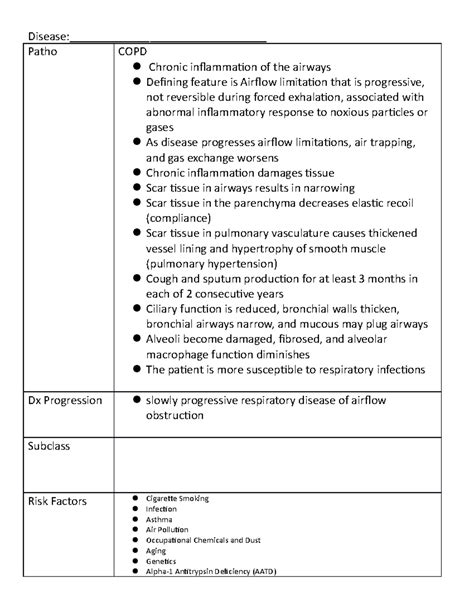 Copd Patho Patho Copd Chronic Inflammation Of The Airways Defining