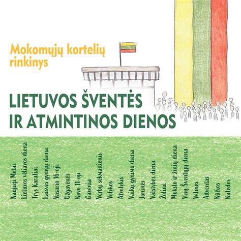 Lietuvos šventės Ir Atmintinos Dienos Mokomosios Kortelės