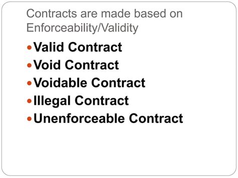 Classification Of Contracts In Business Regulations Pptx Business Business And Finance