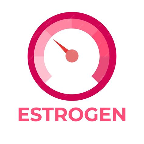Premium Vector Estrogen Level Meter Vector Illustration