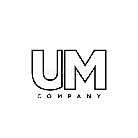 Letter U And M Um Logo Design Template Minimal Monogram Initial Based