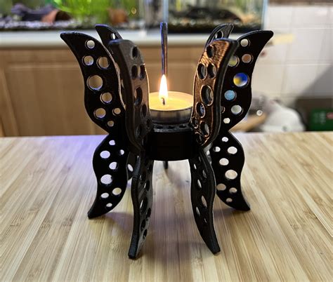 Butterfly Tea Light Lantern By Muddymaker Makerworld