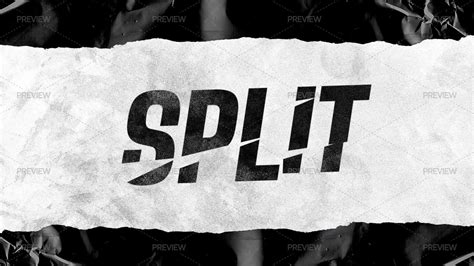 Split Text Effect Graphics Motion Array