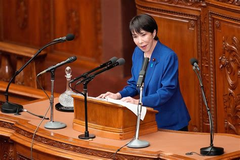 Japanese Parliament Elects Conservative Sanae Takaichi As Prime