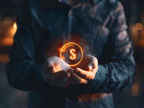 Businessman Holding Glowing Iso Standard Control Symbol Representing