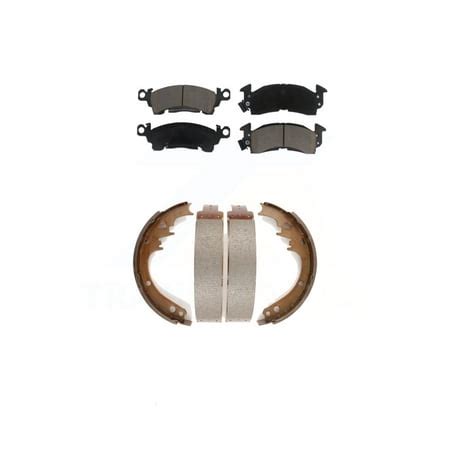 Transit Auto Front Rear Ceramic Brake Pads And Drum Shoes Kit For