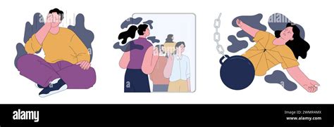 Human Fears Set Scared Characters Confronting Personal Emotional And