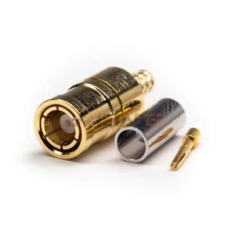 Smb Male Crimp Connector 50 Ohm Metabeeai
