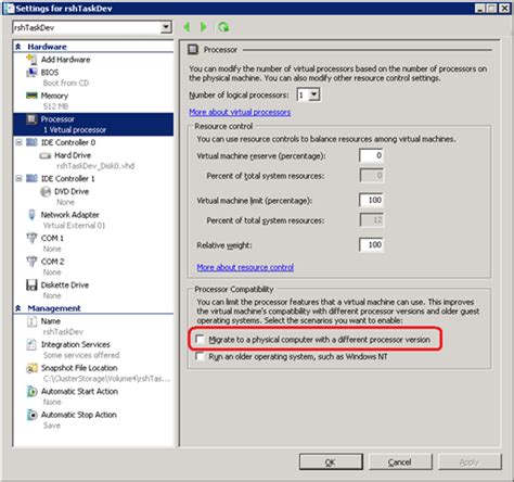 Central Processing Unit Hyper V Offline Migration Between AMD And Intel Processors Server Fault