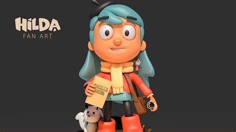 Hilda Netflix 3d Model Fan Art On Behance