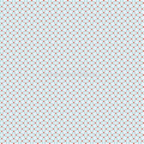 Cute Pixelated Pattern With Simple Geometric Shapes Stock Vector