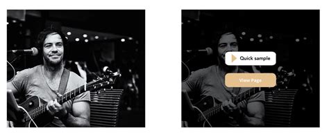 rollover effect on six pro gallery velo by wix
