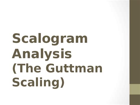 ppt scalogram analysis ok academia ppt