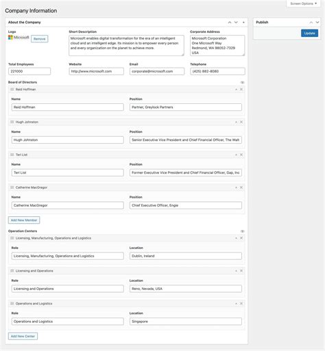 Custom Field Types Examples Settings Retrieval Display Update And Integration Admin And