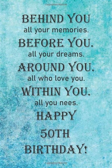50th Inspirational Birthday Quotes 50th Birthday Wishes For The