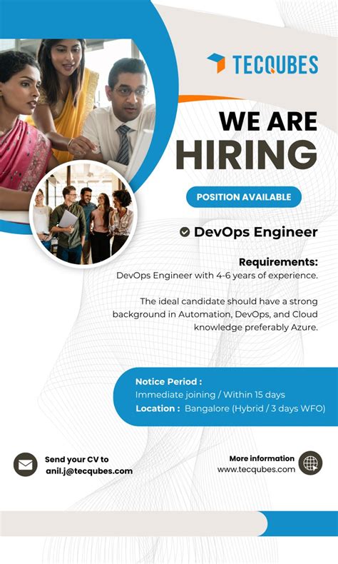 Wearehiring Devopsengineer Automation Devops Cloud Devopsengineer Tecqubes Technologies