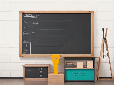 Premium Photo School Classroom Items With World Globe With Beautiful