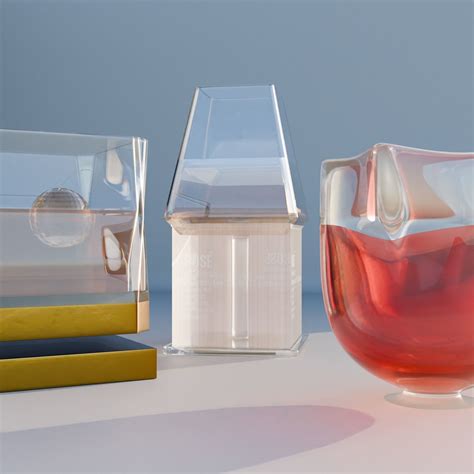 Sci Fi Drinking Glass Pack Free 3d Model Cgtrader