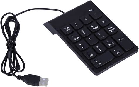 USB Numeric Keypad Black Mini Number Pad Numpad With USB Interface Durable Numeric Keypad
