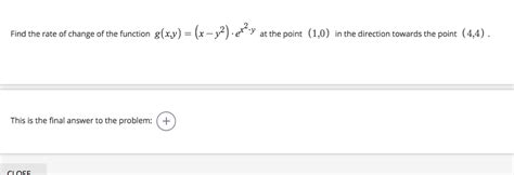 Solved Find The Rate Of Change Of The Function Chegg