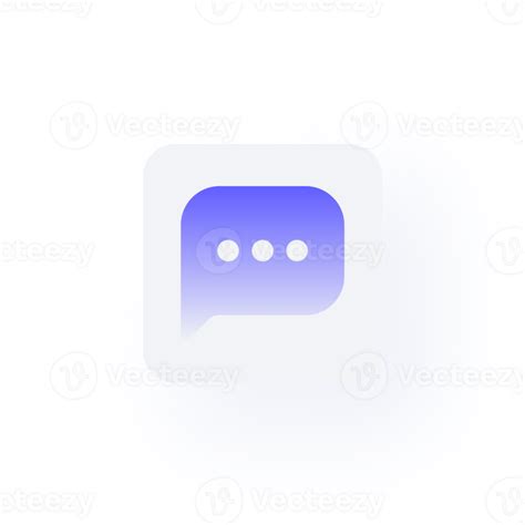 White Neumorphism Button Icon Comment Dots 24238779 Png