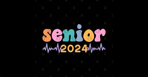 Groovy Senior 2024 Class Of 2024 Graduation Senior 2024 Sticker