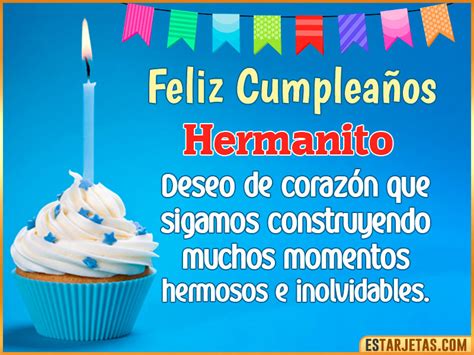 Feliz Cumpleaños Hermanito Imágenes Gif Tarjetas y Mensajes