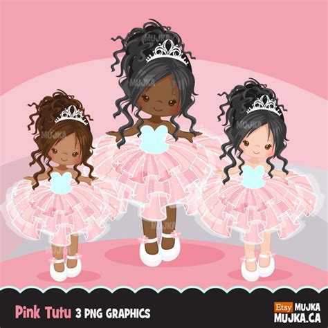 Pink Tutu Clipart Cute Ballerina Graphics Ballet Party Party