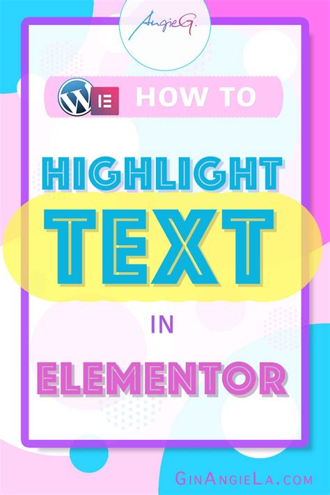 How To Highlight Text In Elementor Step By Step Elementor Tutorial