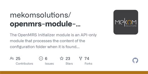 github mekomsolutions openmrs module initializer the openmrs