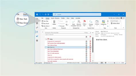 how to create to do task in outlook
