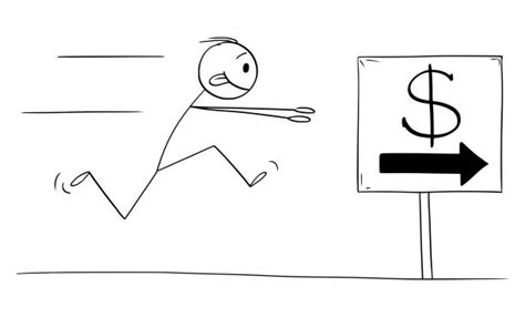 390 Business Stick Figures Dollar Success Coin Stock Illustrations