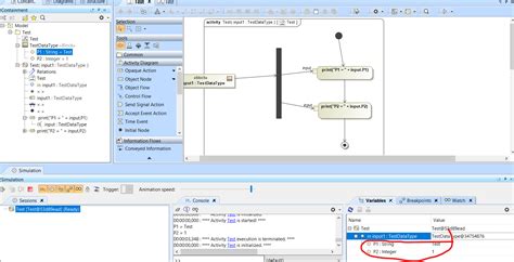 javascript how can i send multiple data via one object flow in cameo