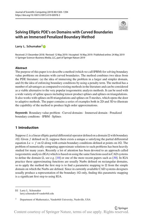 Solving Elliptic Pdes On Domains With Curved Boundaries With An