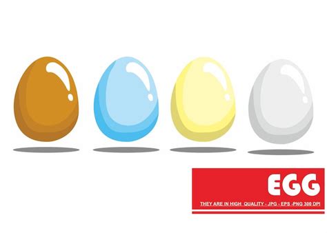 Premium Vector Set Of Floating Egg Vector