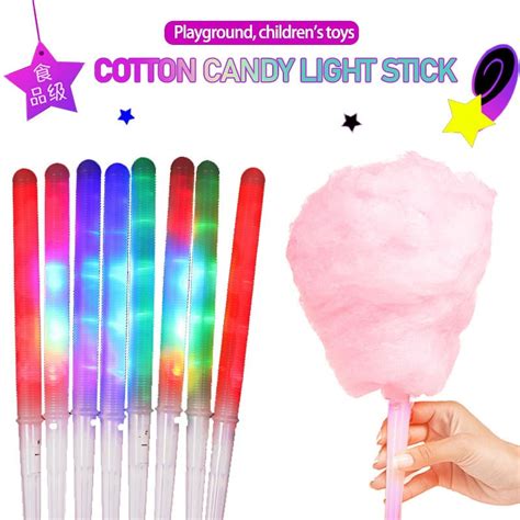 Neorosiri Non Disposable Colorful Glowing Candy Sticks Led Light Up