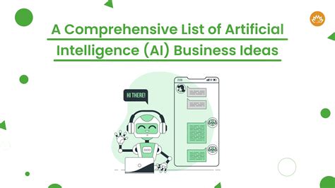 A Comprehensive List Of Artificial Intelligence Ai Business Ideas