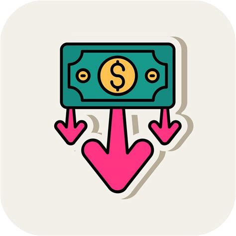 Decrease Line Filled White Shadow Icon 41674048 Vector Art At Vecteezy