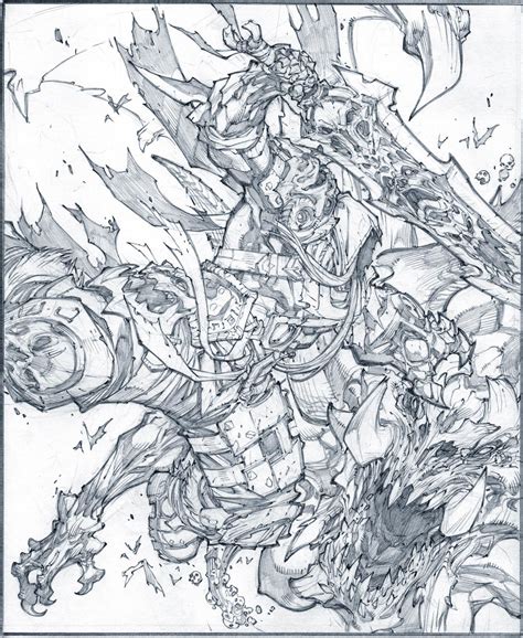 Darksiders Joe Madureira Comic Drawing Comic Art