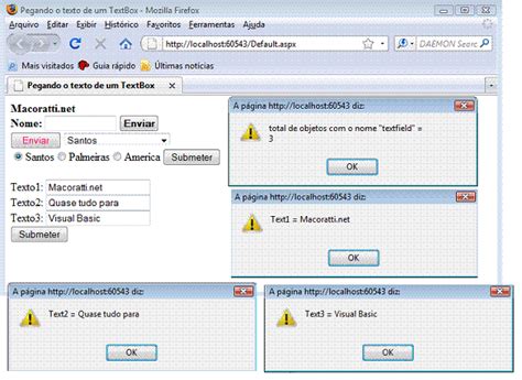 asp obtendo valores de controles usando javascript