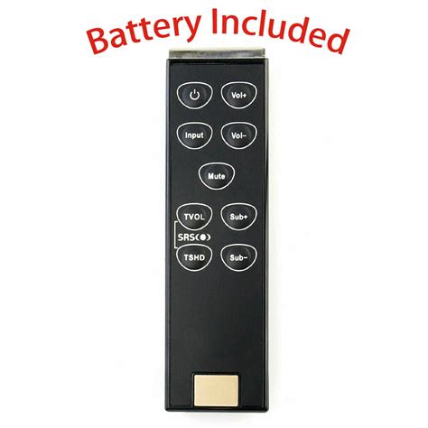 Vizio Sound Bar Remote Battery