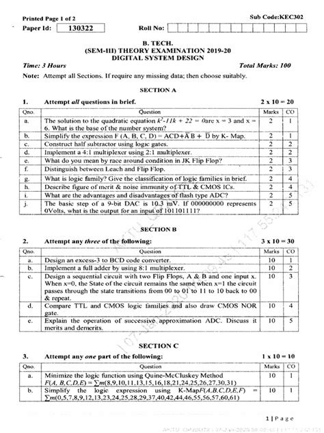 digital system design kec 302 pdf