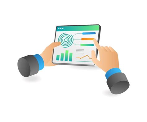 Hand With Touch Screen Business Enterprise Data Analysis 12445058