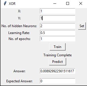 GitHub SushantPatrikar XOR Gate With Neural Network Using Numpy XOR Gate Which Predicts The